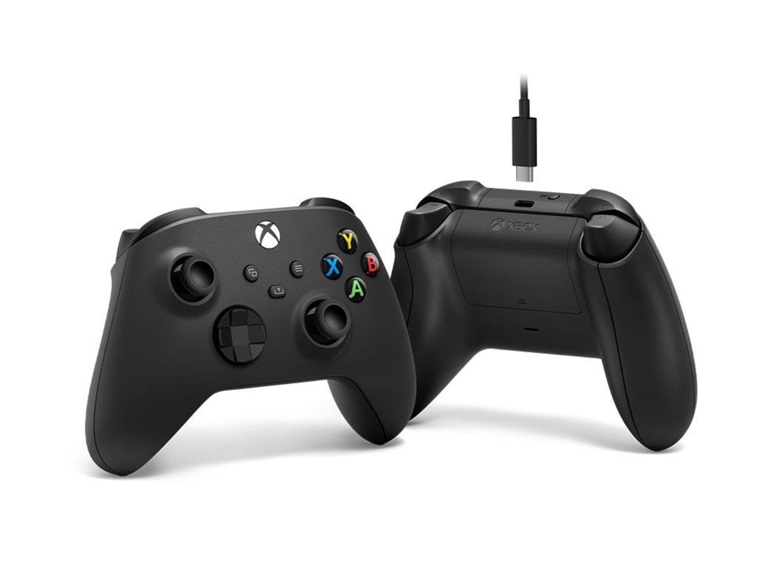 Microsoft Xbox - Carbon Black + USB-C Cable - Wireless Controller ...
