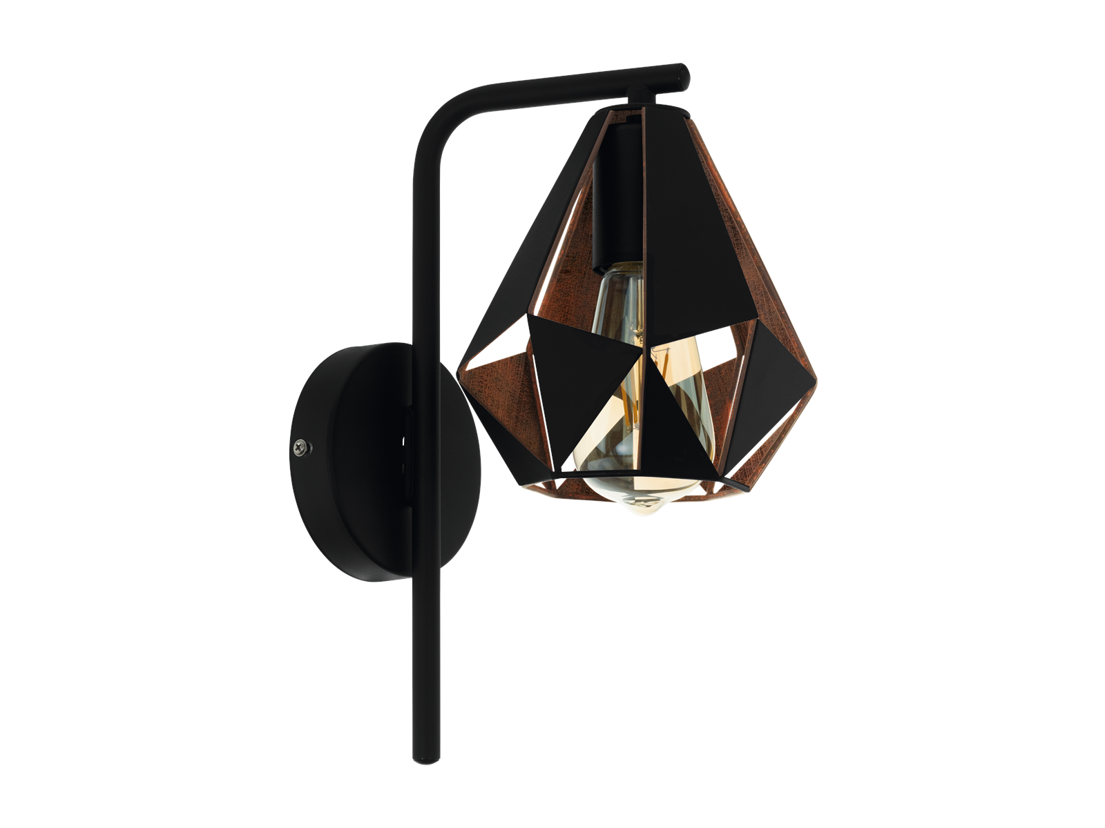 EGLO CARLTON 4 wall lamp black/antique copper | Billig