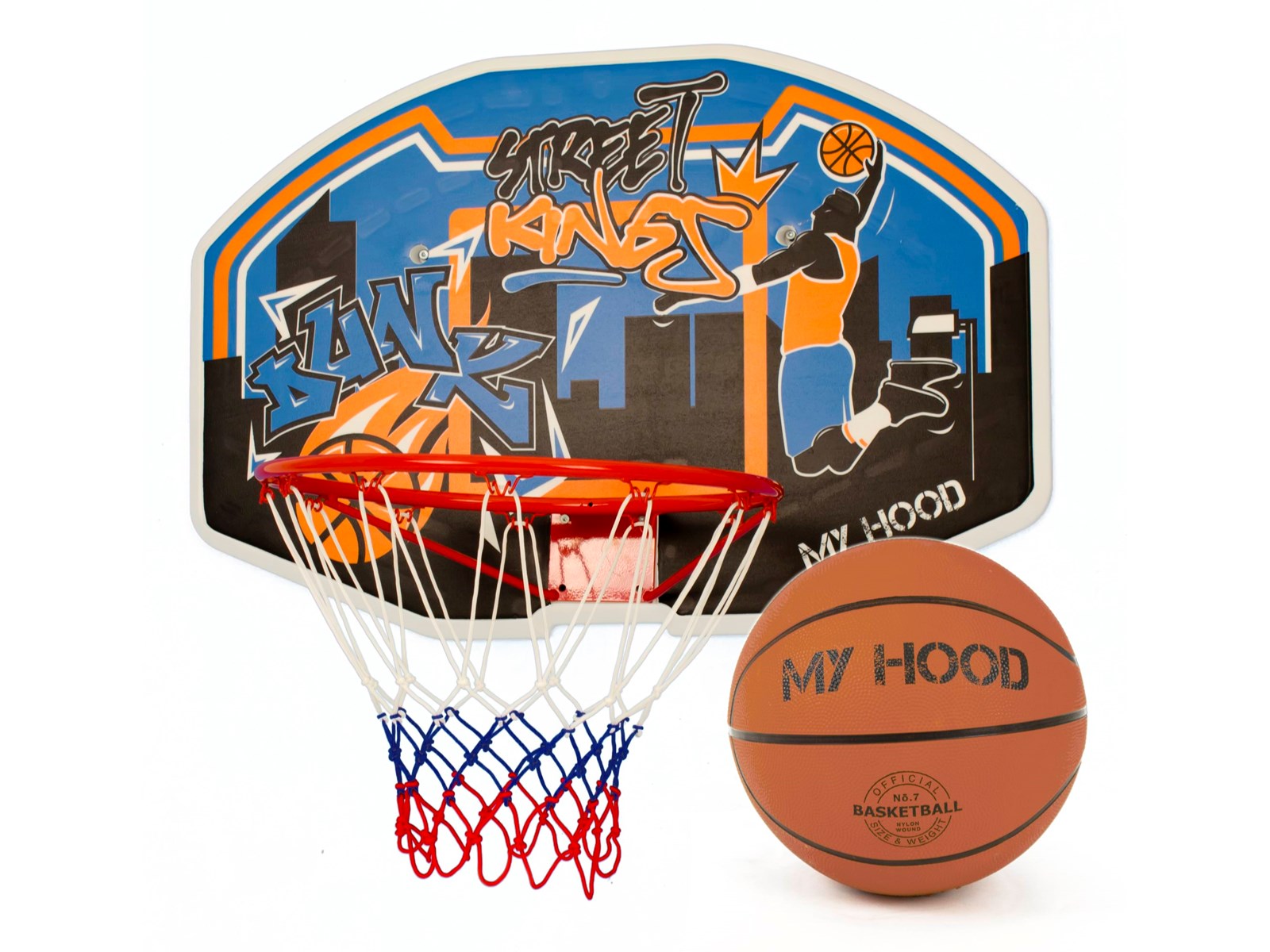 My Hood Basketball Hoop on backboard incl. ball | Billig