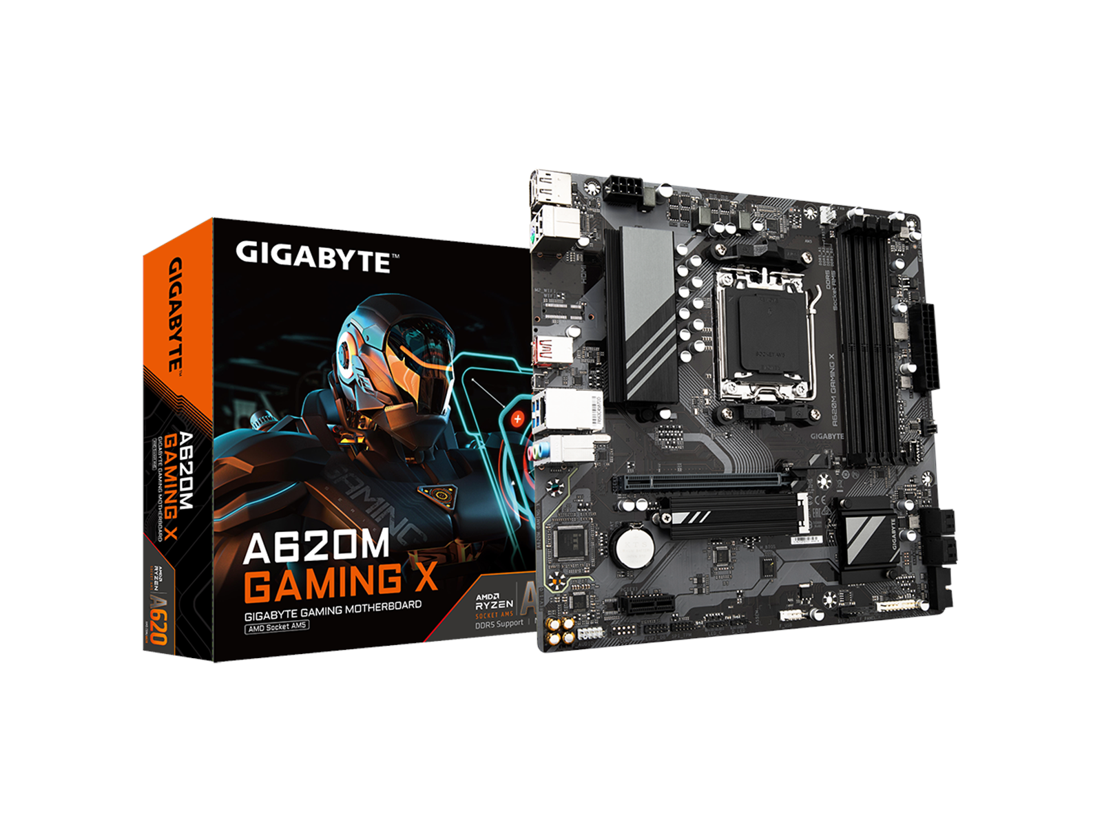 GIGABYTE A620M GAMING X Hovedkort - AMD A620 - AMD AM5 - DDR5 RAM ...