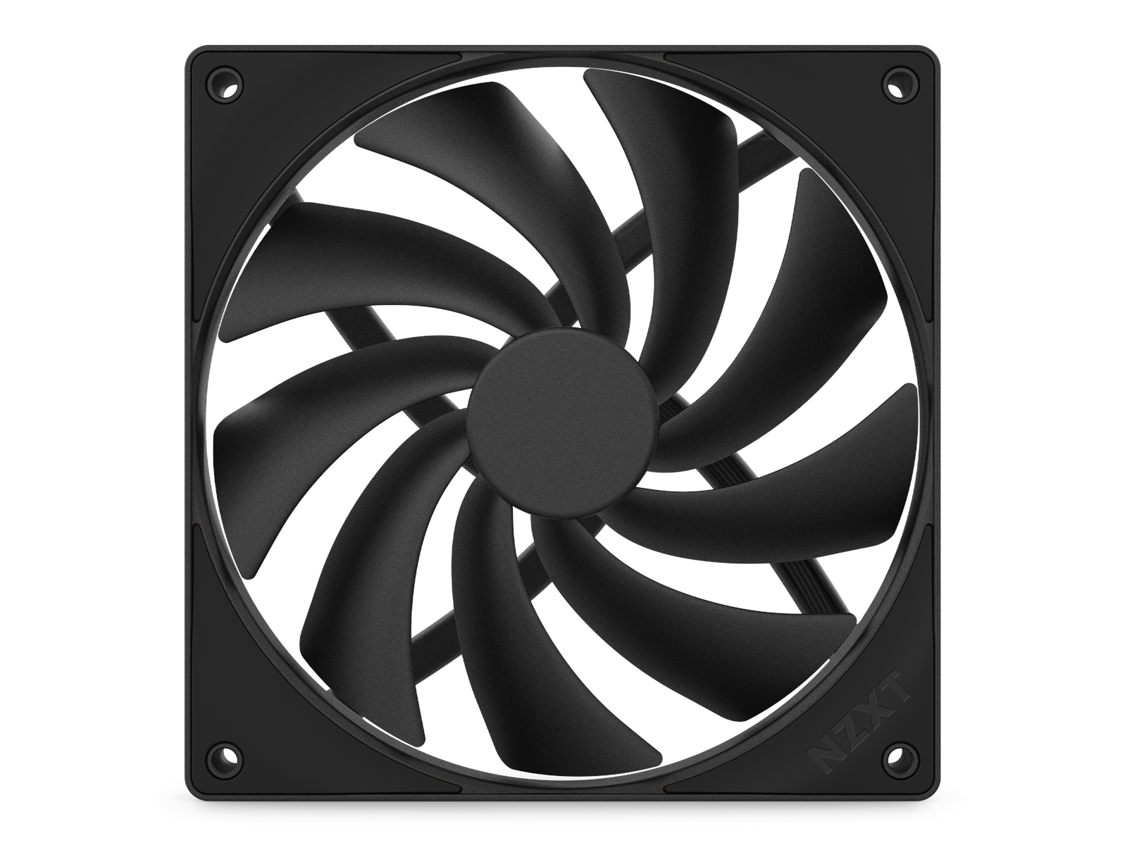 NZXT F140Q V2 Quiet Airflow - Kabinettvifte - 140mm - Svart - 25 dBA