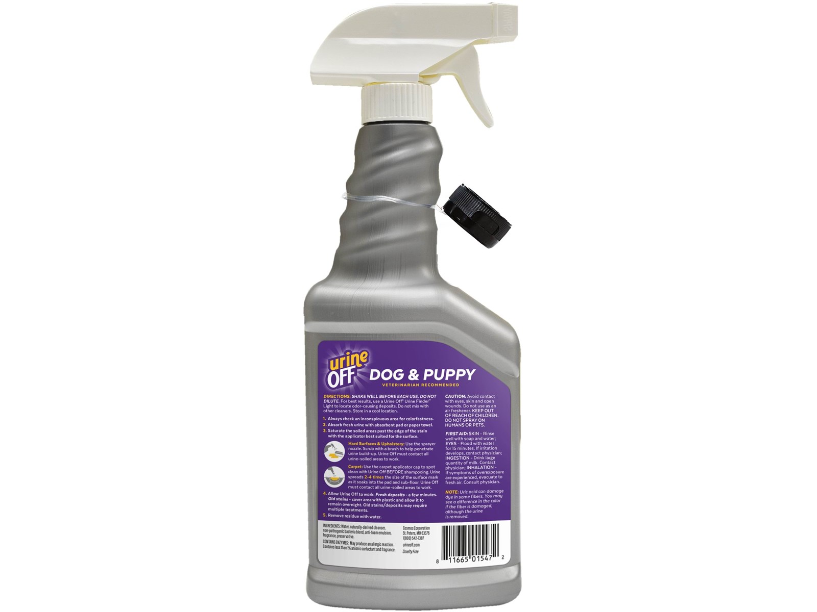 Urine Off Dog & Puppy Formula with Hard Surface Sprayer & Carpet ...