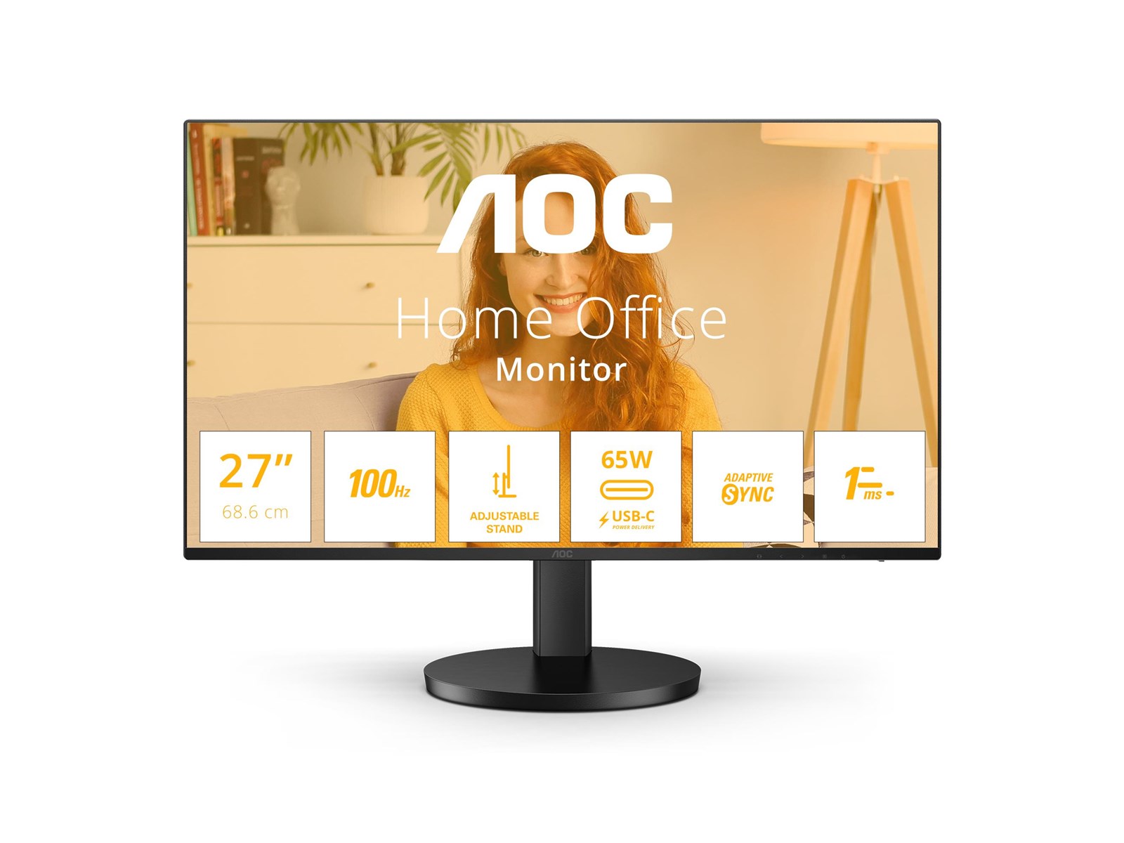 27" AOC Q27B3CF2 - 2560x1440 (QHD) - 100Hz - IPS - 2x 2W Speakers