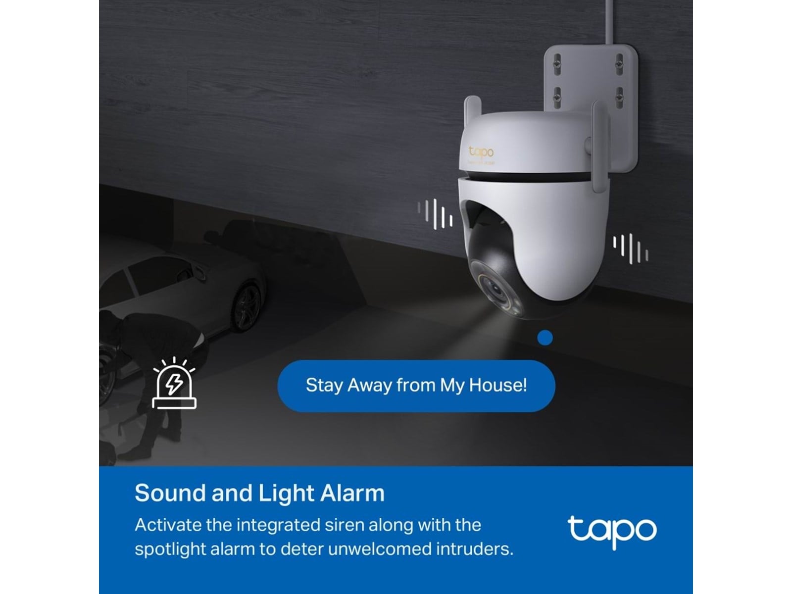 TP-Link Tapo C530WS 3K 5 MP Utendørs pan/tilt Overvåkningskamera med WiFi