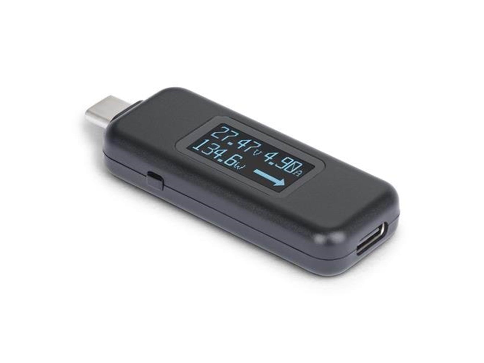 StarTech.com USB-C Power Tester Bi-Directional Digital Voltage/Current ...