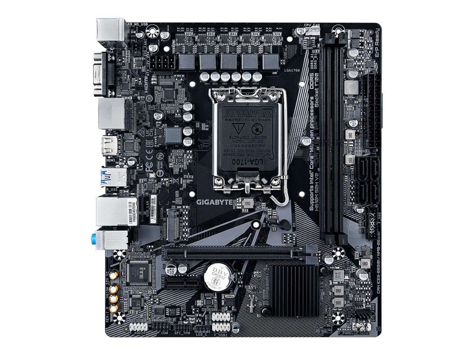 GIGABYTE H610M S2H V2 - 1.0 - motherboard - micro ATX - LGA1700 Socket ...