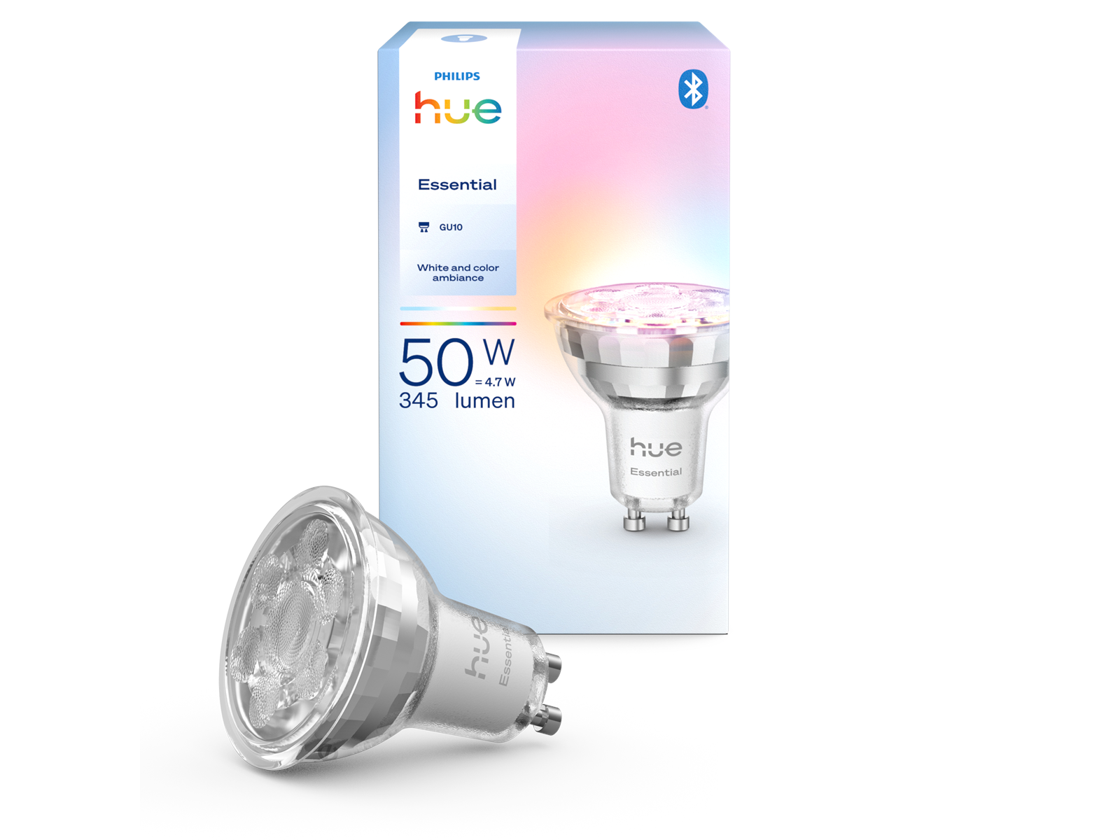 Philips Hue Essential GU10 – smartspot – 345 lm – 4,7 W | På lager
