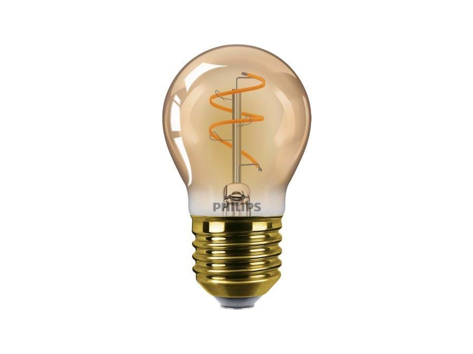 Philips LED-lyspære Filament Mini-ball 2.7W/918 (15W) Dimmable Amber E27