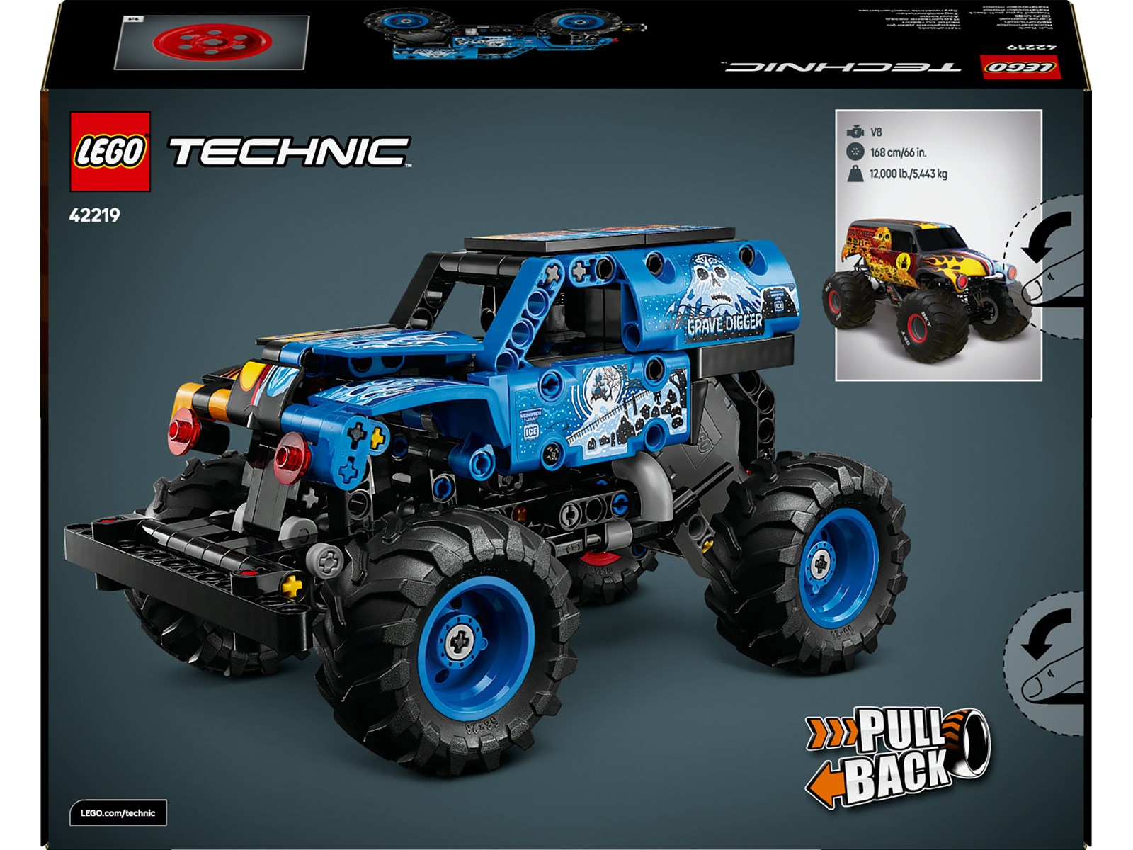 LEGO Technic 42219 Monster Jam™ Grave Digger™ «Ild og is» | På lager