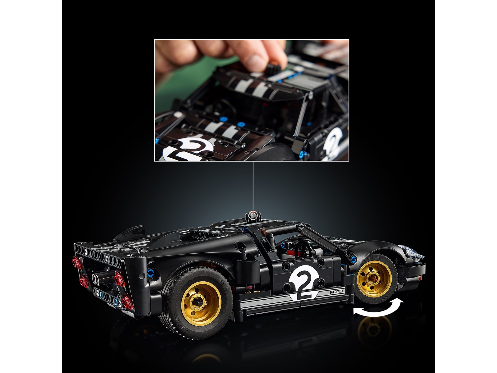 LEGO Technic 42223 1966 Ford GT40 MKII-racerbil | På lager | Billig
