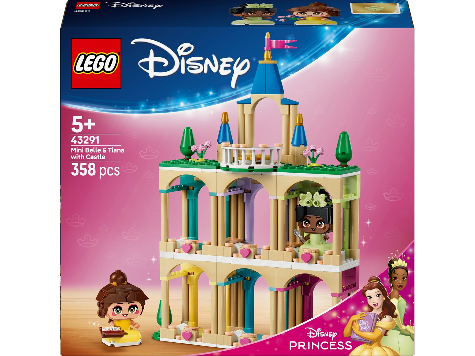 LEGO Disney 43291 Miniatyrer av Belle og Tiana med slott | På lager