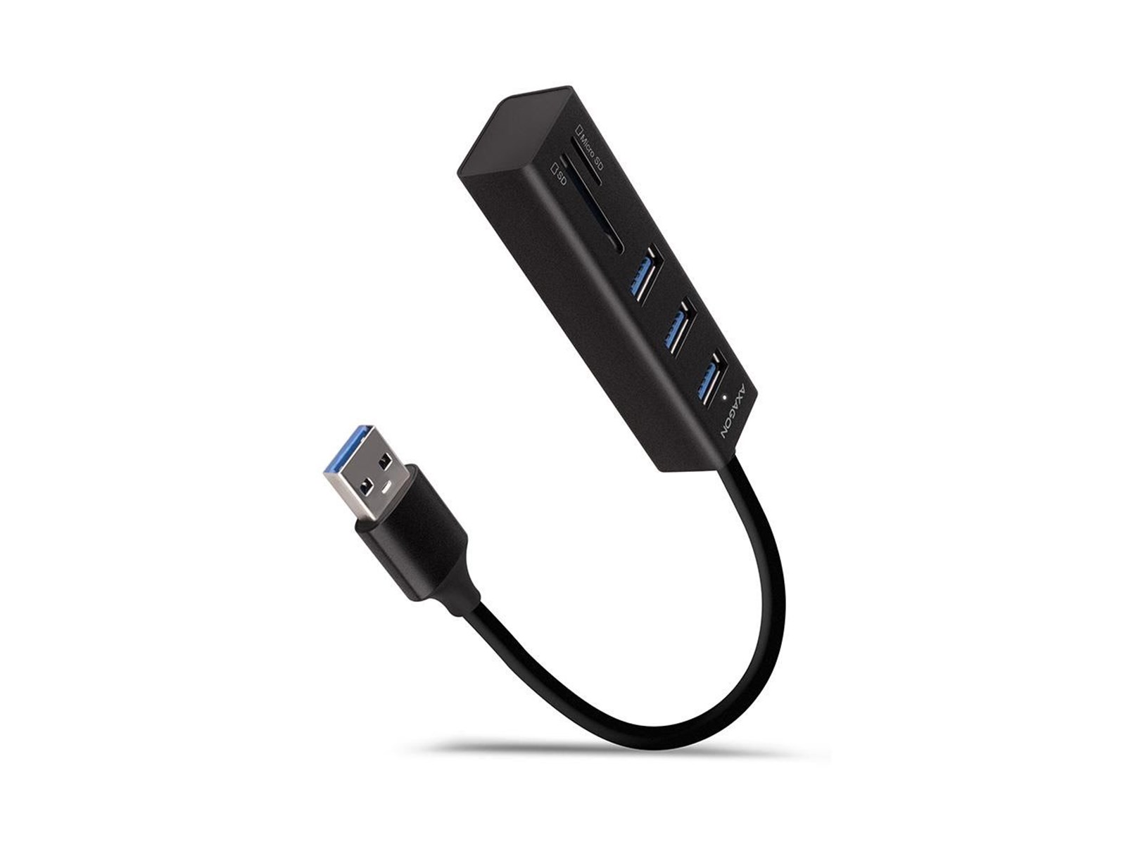 AXAGON SuperSpeed USB-A Hub with 3 USB Ports and Card Reader USB-hub ...