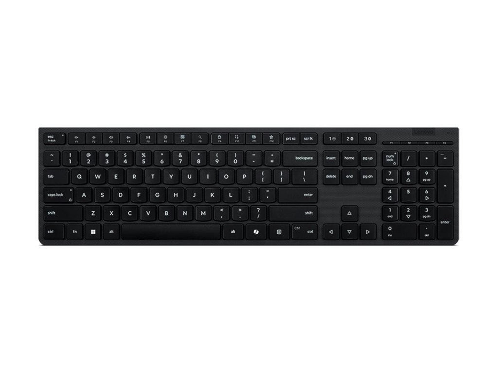 Lenovo Professional - keyboard full size - QWERTY - Norwegian - grey ...
