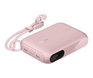 Belkin BoostCharge power bank - with display - 24 pin USB-C - 20 Watt ...
