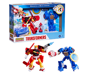 Transformers x Sonic the Hedgehog Wingtail and Blue Booster Action ...