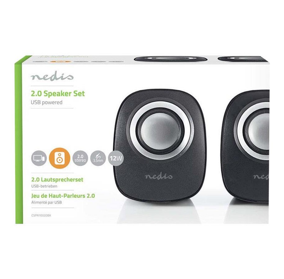 Nedis - speakers - for PC - 2.0 kanaler | Billig