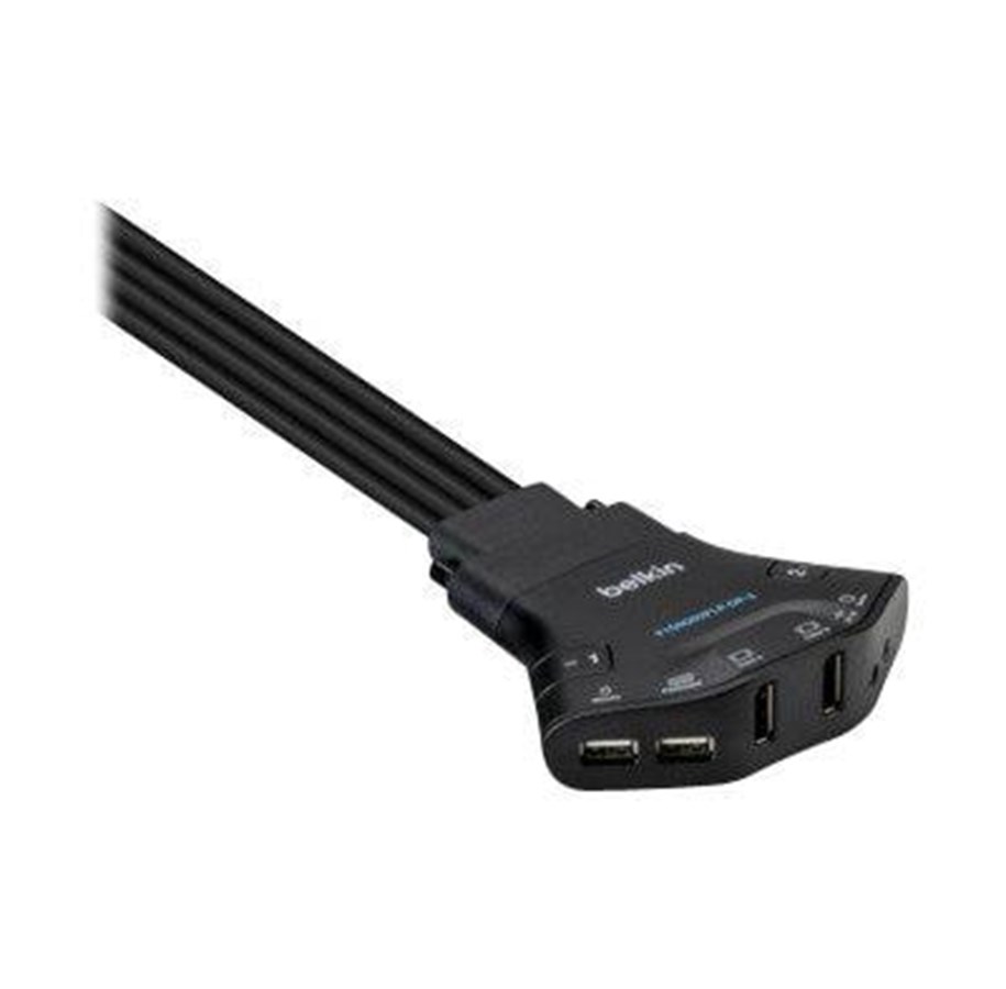 Belkin Secure Flip 2-Port KVM Switch (Dual Head) | Billig