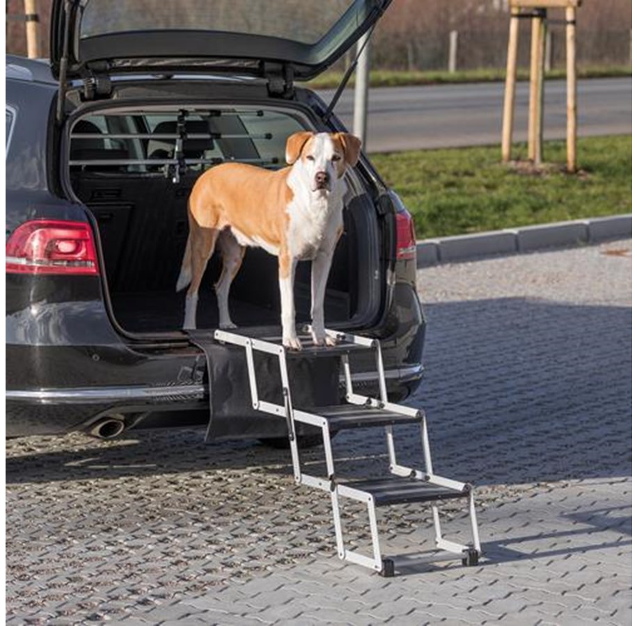 Trixie 3-step folding steps aluminium/plastic/TPR width: 37 cm/height ...