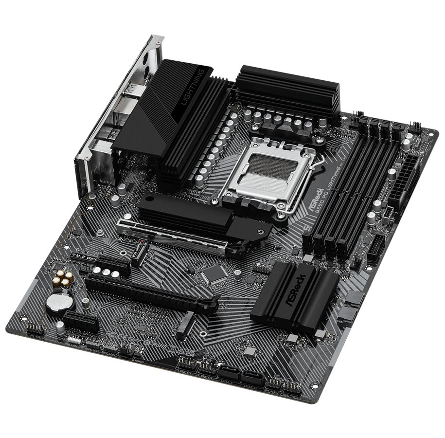 ASRock B650 PG Lightning Hovedkort - AMD B650 - AMD AM5 socket - DDR5 ...
