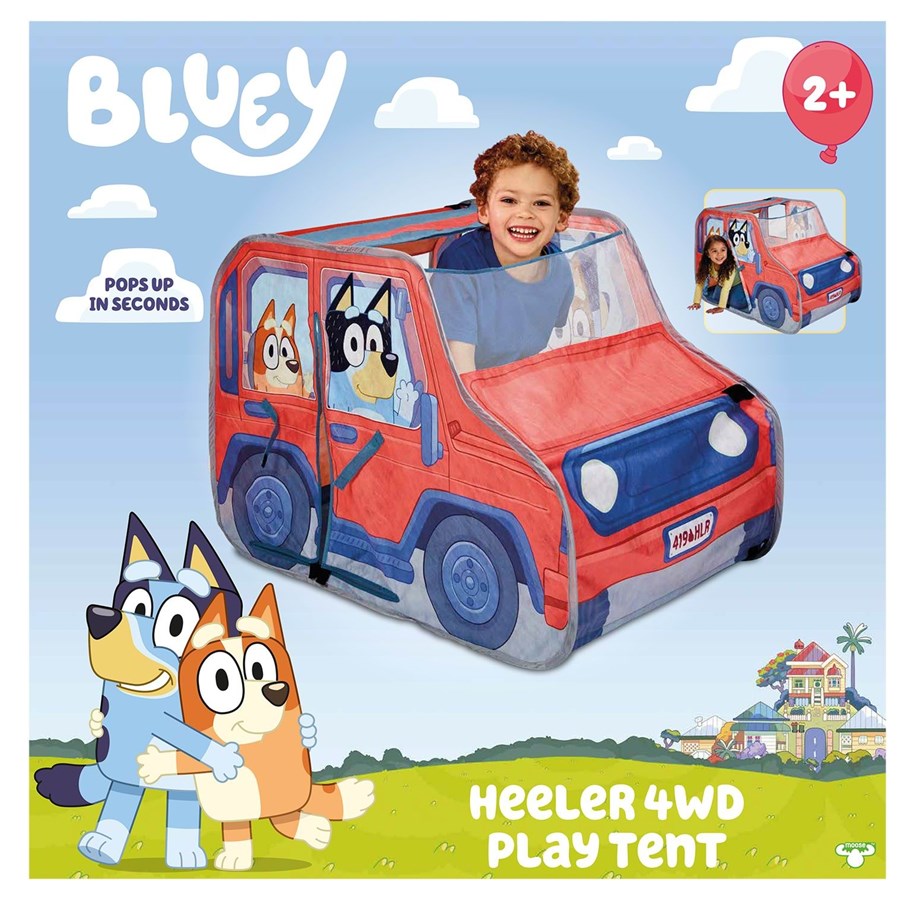 Bluey Heeler 4WD Pop Up Play Tent | Billig