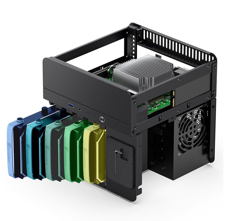 Jonsbo N2 Mini-ITX Case - Black - Kabinett - NAS tower - Svart