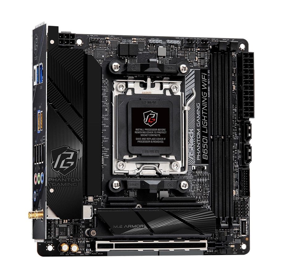 ASRock B650I LIGHTNING WIFI Hovedkort - AMD B650 - AMD AM5 socket ...