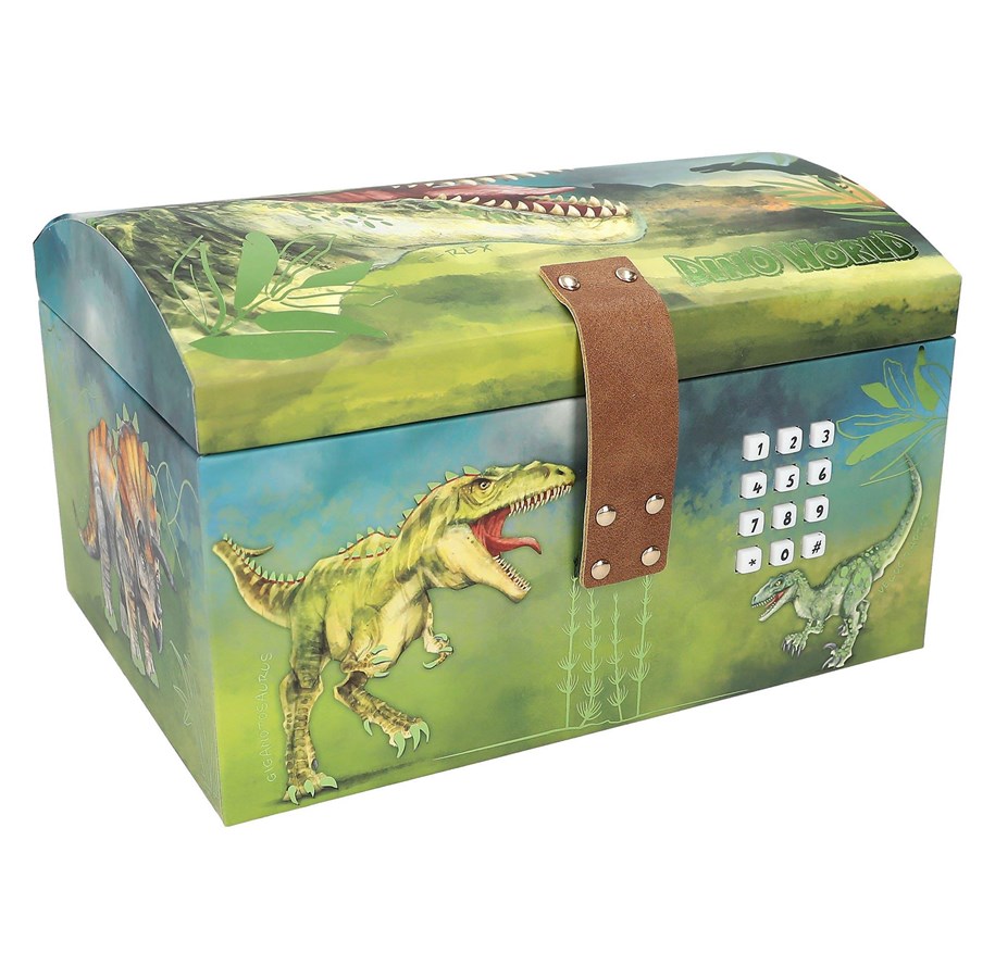 Dino World Treasure Chest With Code Sound And Light | På lager