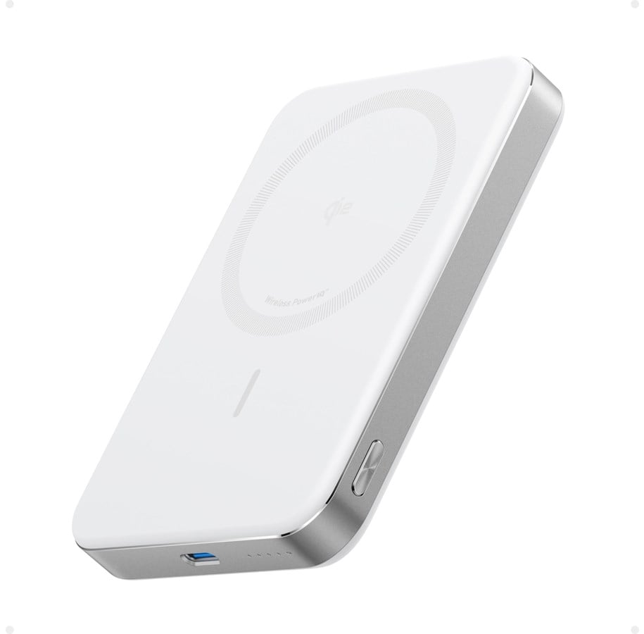 Anker MagGo Power Bank (10K Slim) - White - 10000 mAh | På lager