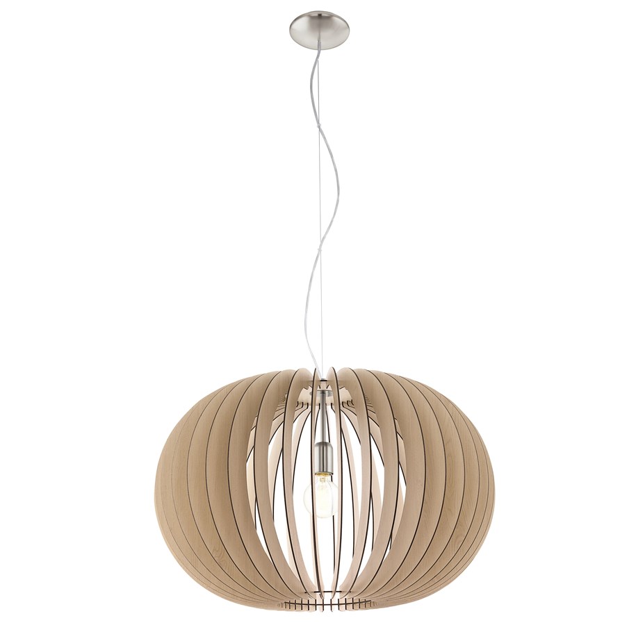 EGLO STELLATO Pendant Light - Maple Wood - Ø 700 mm | Billig