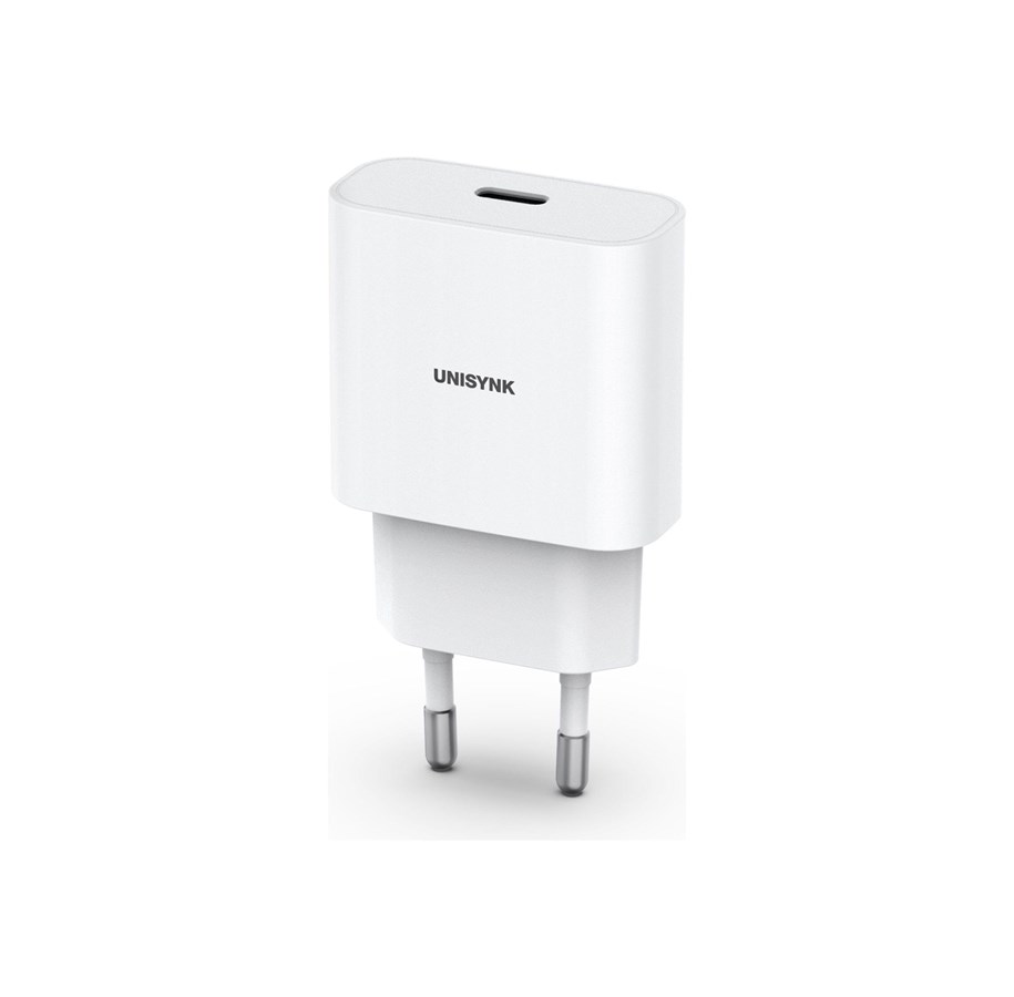 Unisynk USB-C Wall Charger PD 20W - White | Billig