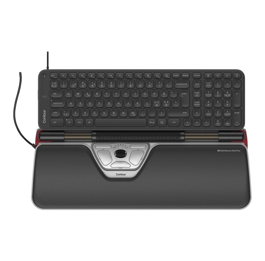 Contour RollerMouse Red Plus & Balance Mid-Size Keyboard Combo Wired PN ...