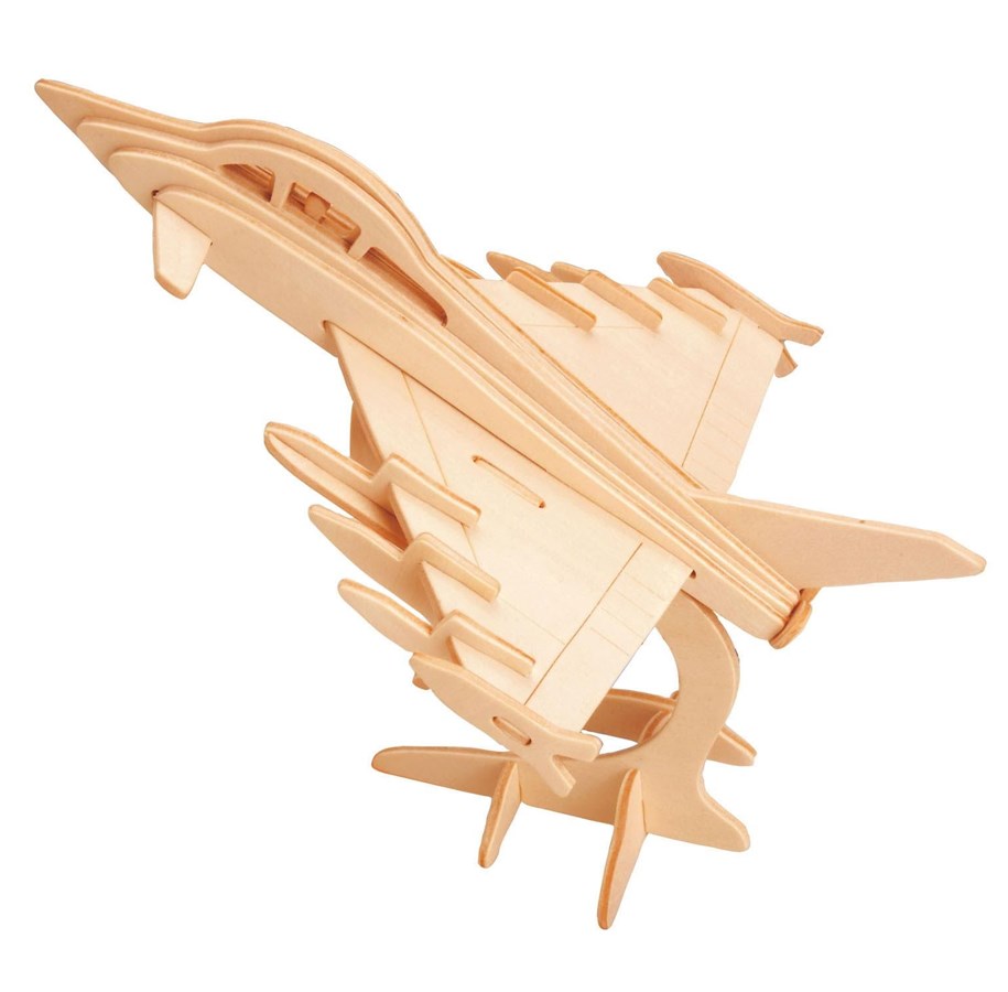 Eureka Gepetto's Workshop Wooden Construction Kit 3D - Jet Fighter